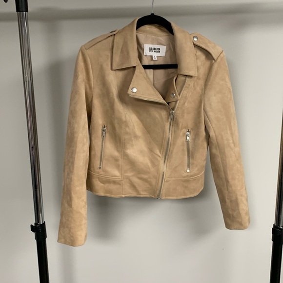 Steve Madden | Jackets & Coats | Steve Madden Bb Dakota Faux Suede Tan Motorcycle Biker Jacket ...
